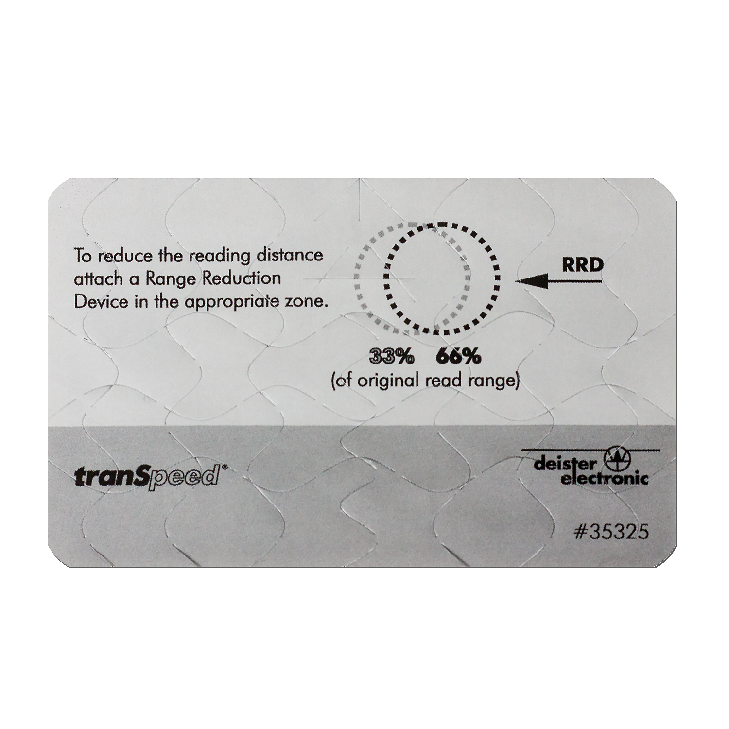 Windshield transponder ISO-size TPU 3092 (UHF 868-954 MHz, sticker, OTP)